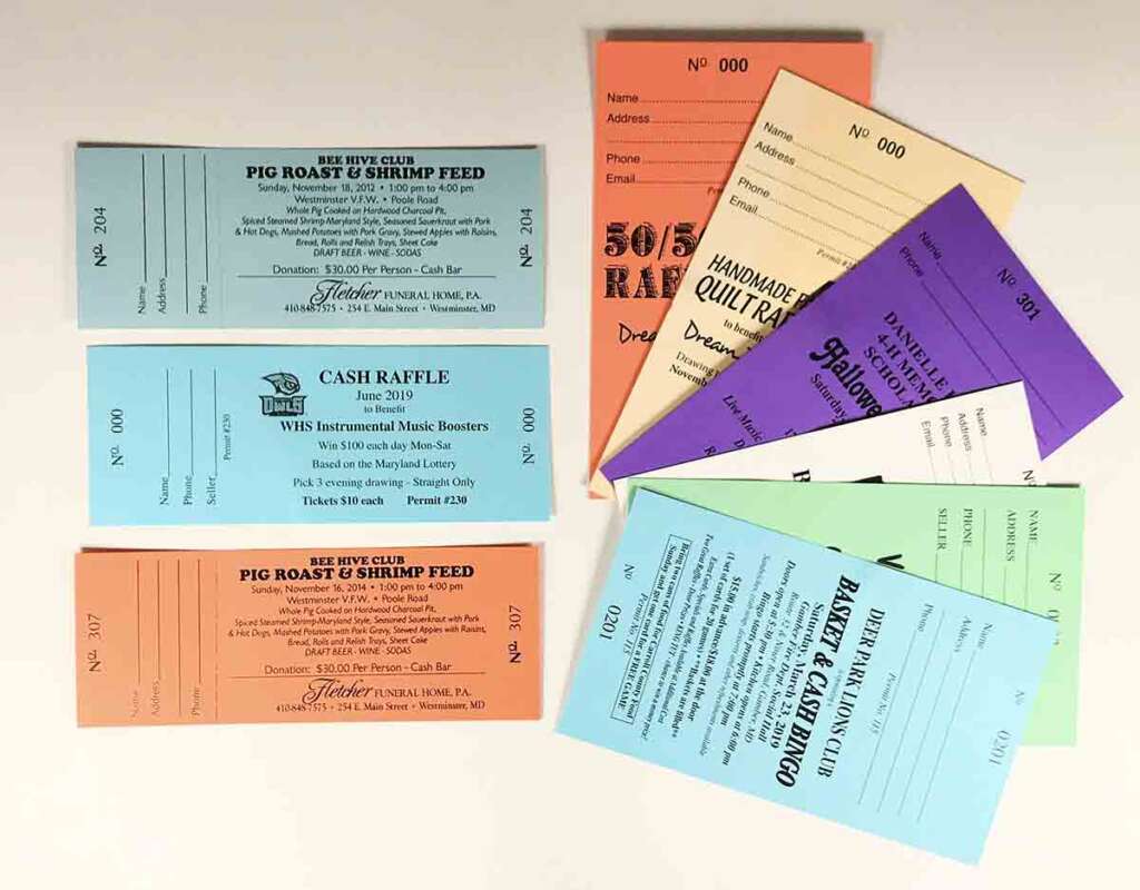 Raffle Tickets – Village Printing and Company LLC